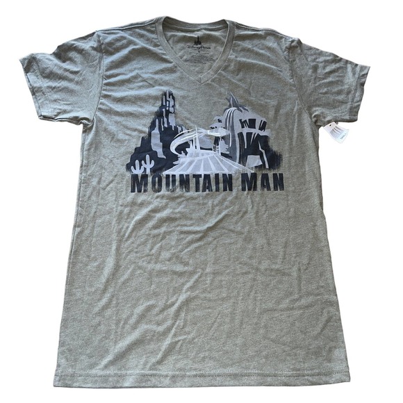 Disney | Shirts | Disney Parks Mountain Man Tshirt Size S New Retired | Poshmark